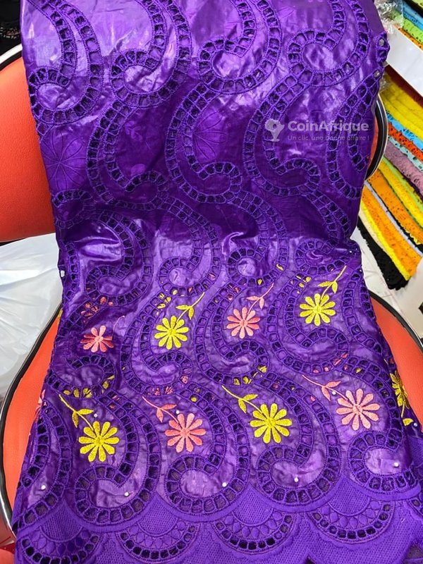 Tissus & Foulards Tissus bazin brodé au Sénégal - CoinAfrique Sénégal