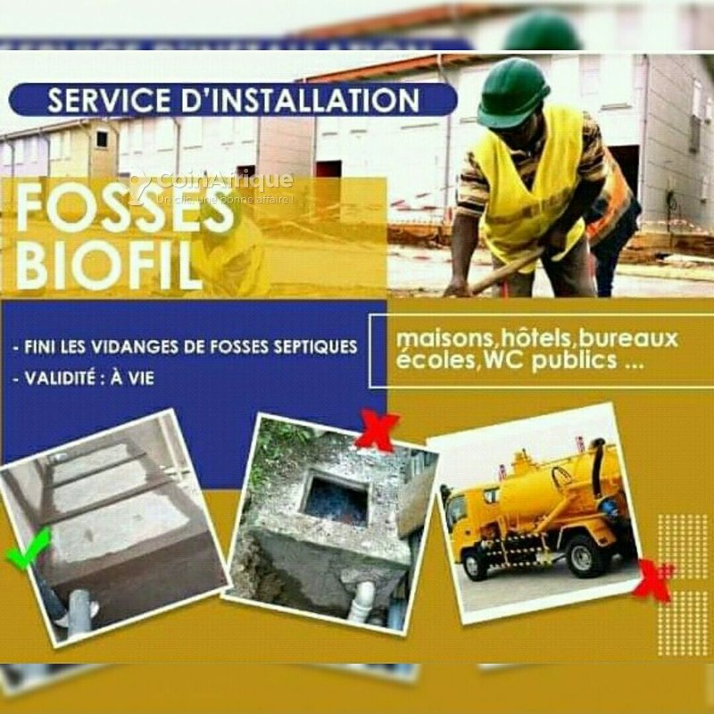 Travaux, bricolage et jardinage Installation fosse biofil au Togo ...
