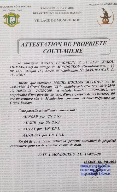 Terrains Terrain 11 ha - Bassam en Côte d'Ivoire - CoinAfrique Côte d ...