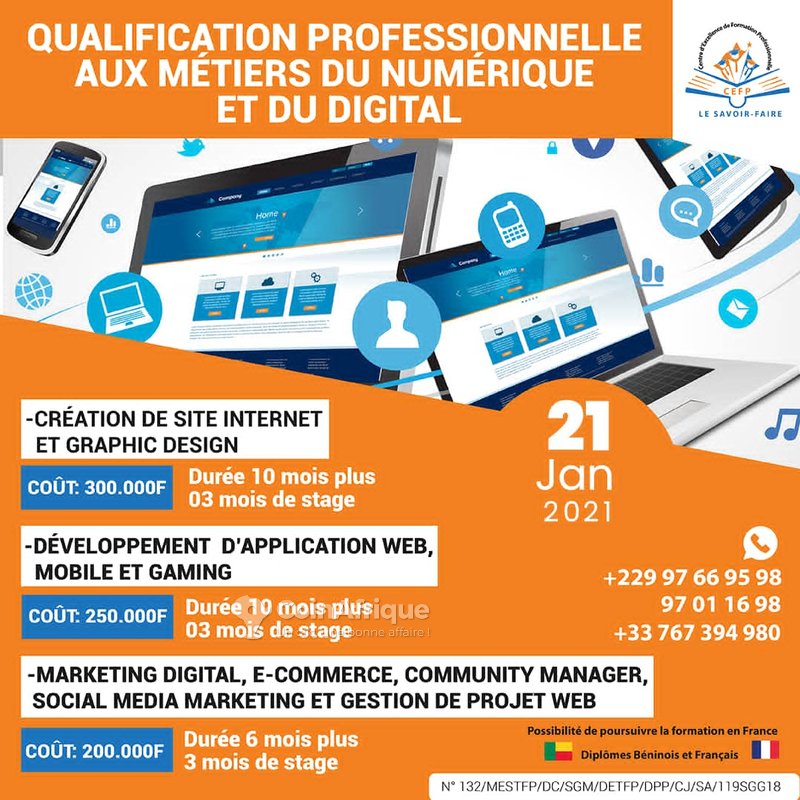 Formations Formation professionnelle en création de site et ...