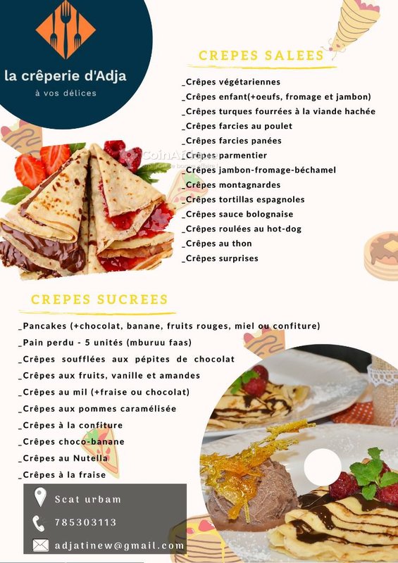 Alimentation Crêpes sucrées ou salées au Sénégal - CoinAfrique Sénégal