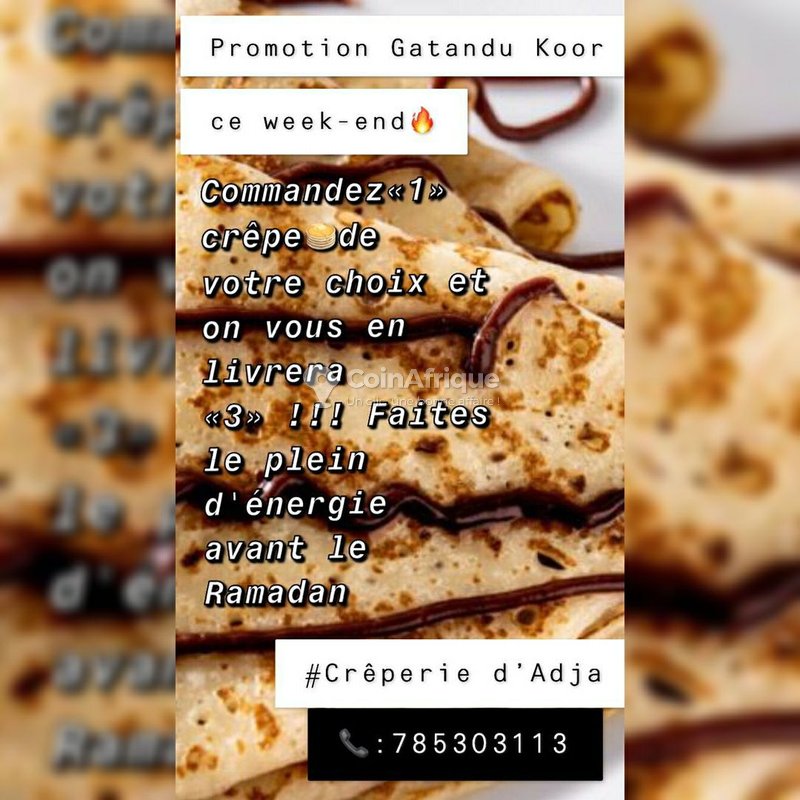 Alimentation Crêpes sucrées ou salées au Sénégal - CoinAfrique Sénégal