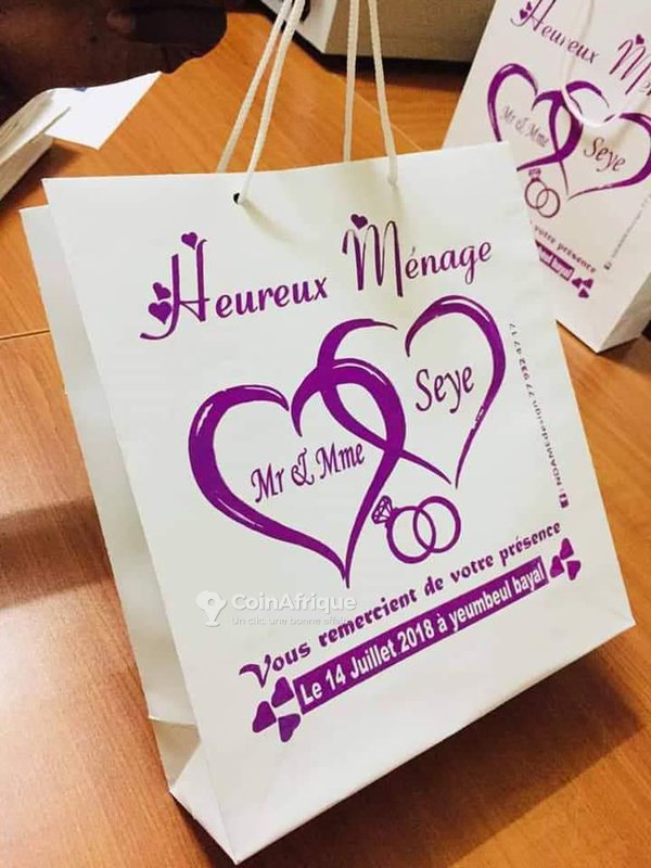 Services Web, Design & Photo Sacs mariage personnalisés au Sénégal ...