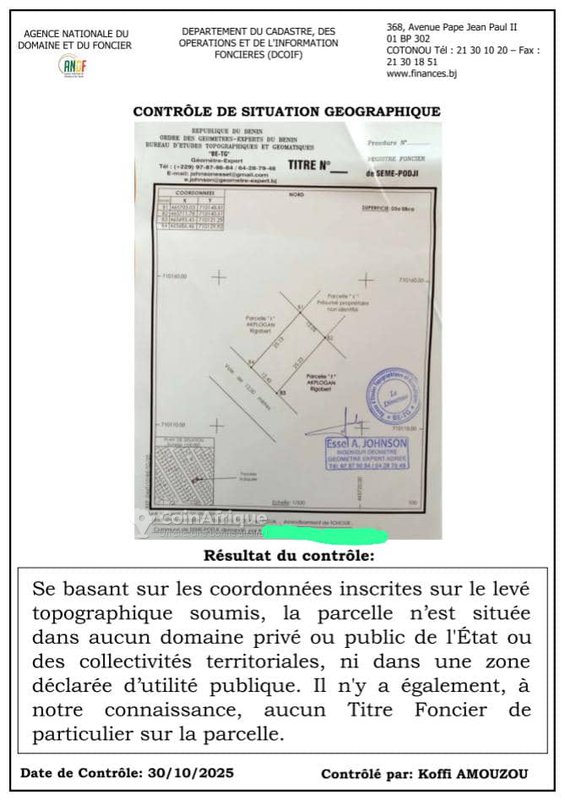 Terrains Parcelle - Sèmè Podji a tohoue dja au Bénin - CoinAfrique Bénin