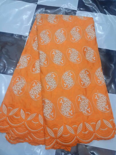 Tissus & Foulards Pagne Lessi orange au Bénin - CoinAfrique Bénin